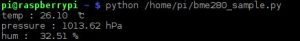 利用AE-BME280和Raspberry Pi讀取溫度、濕度和壓力值 – DevicePlus